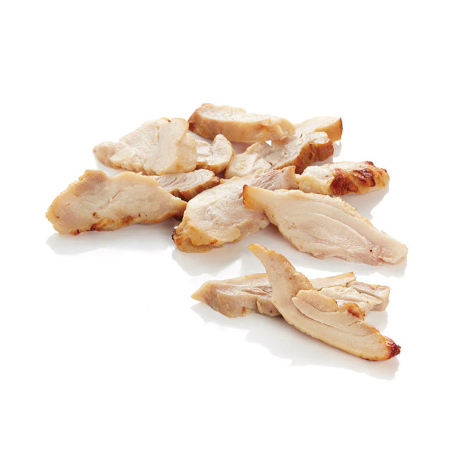 Tranchettes de filet de poulet fumé cuit - Europa Cuisson
