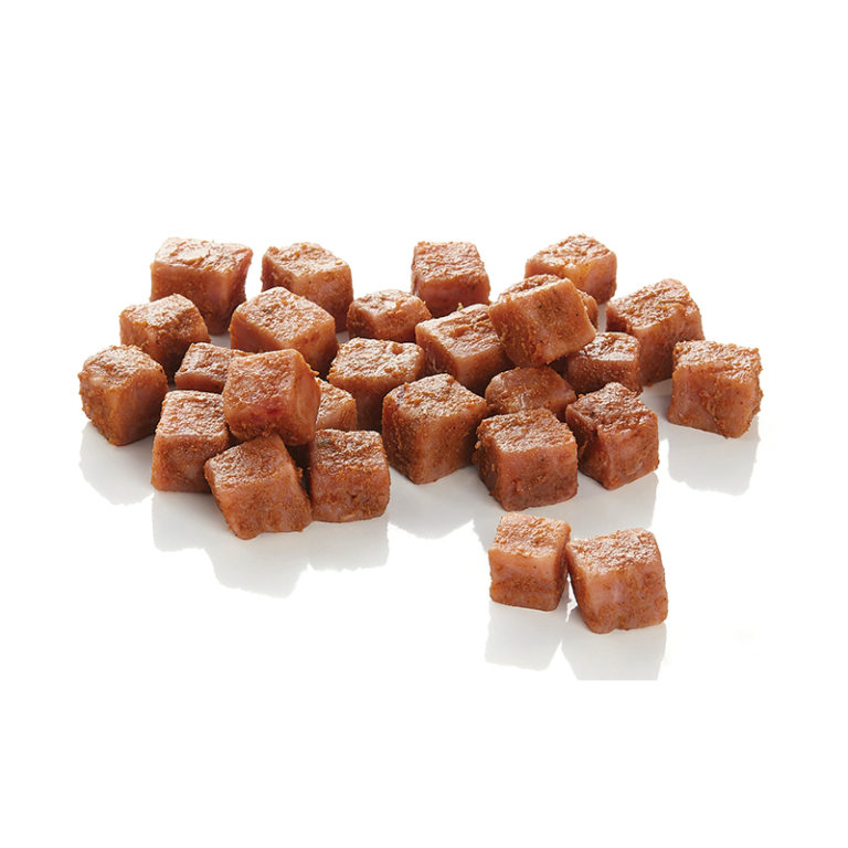 Cooked chiken dice 12mm - tandoori - Europa Cuisson